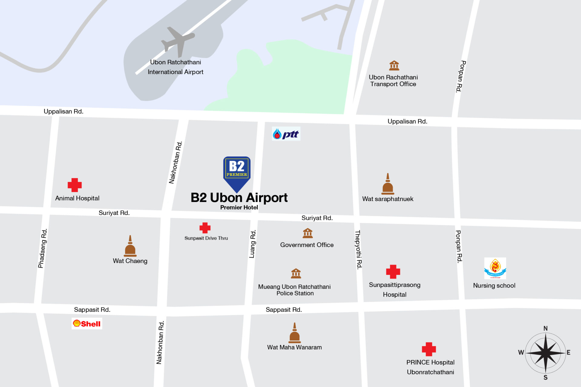 Advance Booking: B2 Ubon Airport Premier Hotel - All Room Types at 690 Baht! | B2 Boutique and ...